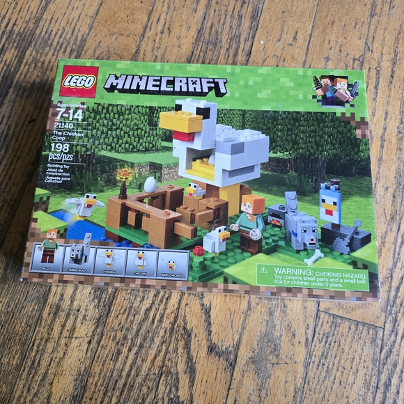 Lego | Toys | Lego Minecraft Chicken Farm Set With White And Brown ...